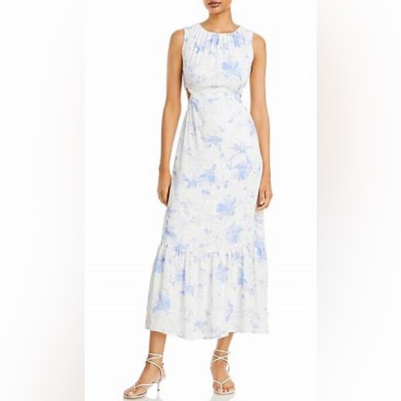 Fore | Dresses | Flower Dress With Side Cut Out | Poshmark